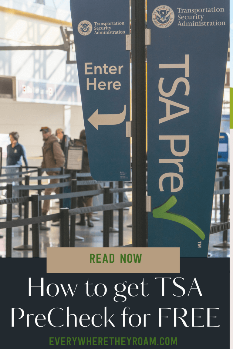 How to Get TSA PreCheck for FREE! | Everywhere They Roam